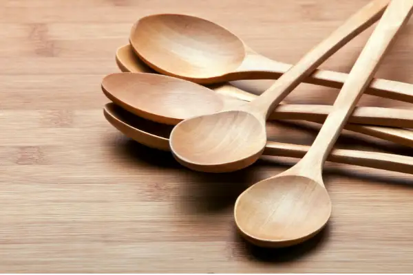 How do you sanitize wooden spoons?